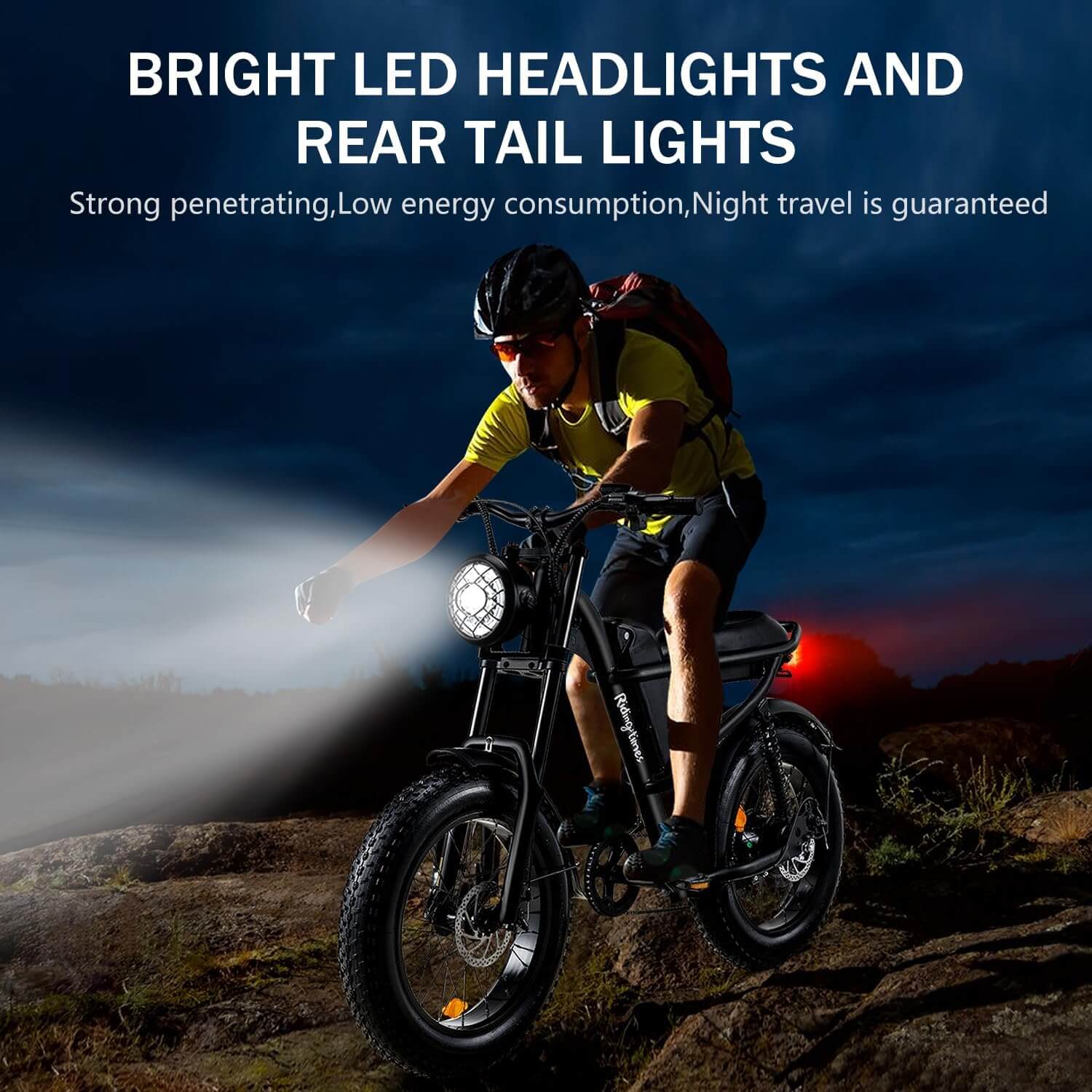 ‎Riding'times Z8 PRO Dual Battery Moped Style Ebike – Kornorge Electric ...